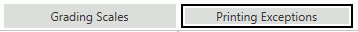 How to Designate Grading Scale Print Exceptions