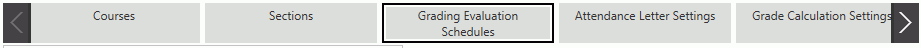 How to Edit a Grading Evaluation Schedule Detail
